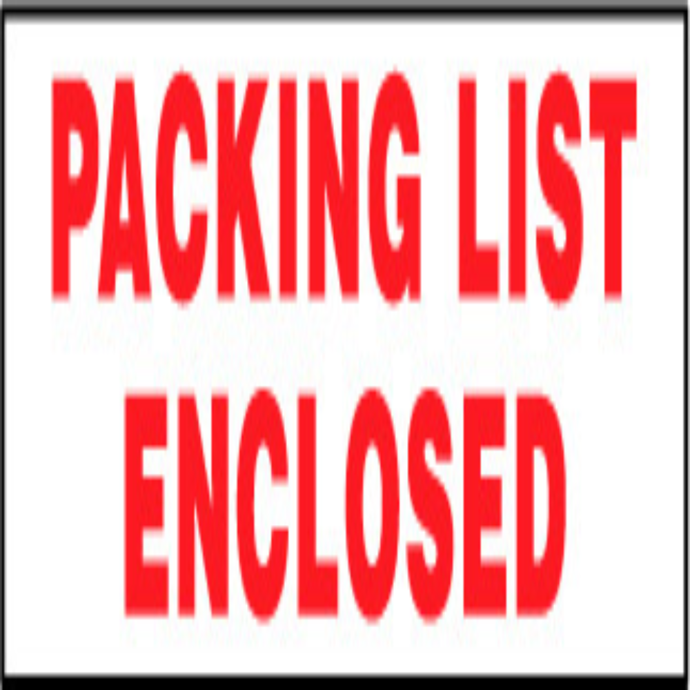 Packing List Enclosed Tape - AMPAC