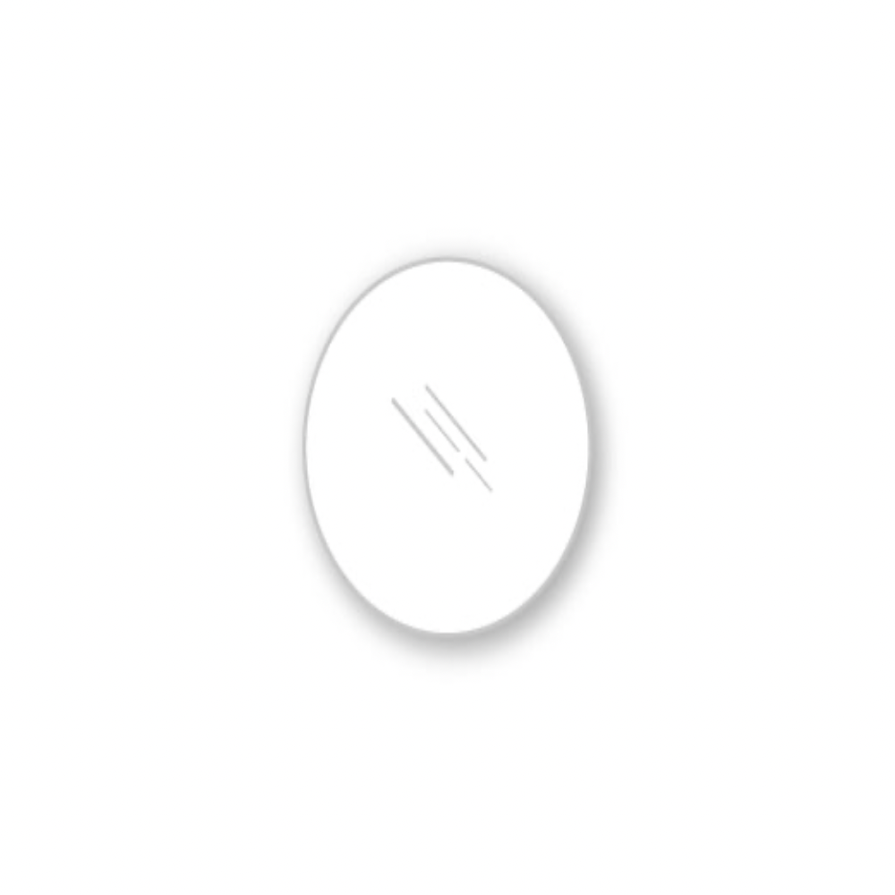 Clear Polypropylene Circle Label - AMPAC