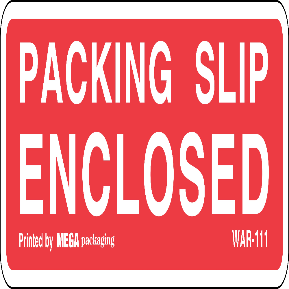 Packing Slip Enclosed Label 22 | Secure Your Shipments