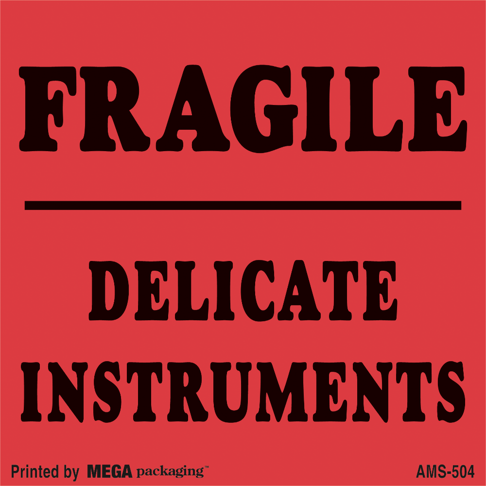FRAGILE DELICATE INSTRUMENTS Label - AMPAC