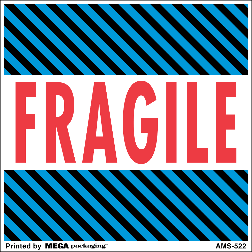 Fragile Label 35 - AMPAC