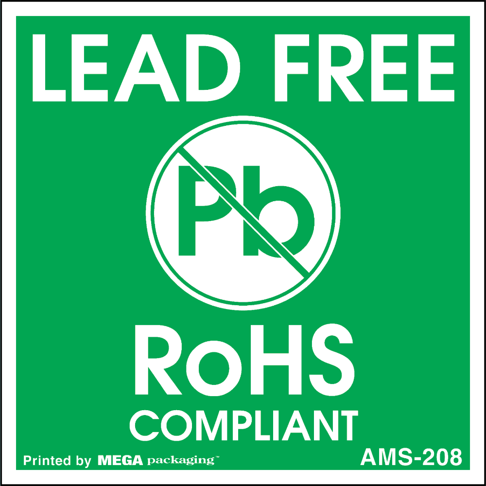 Lead Free RoHS Compliant Label - AMPAC