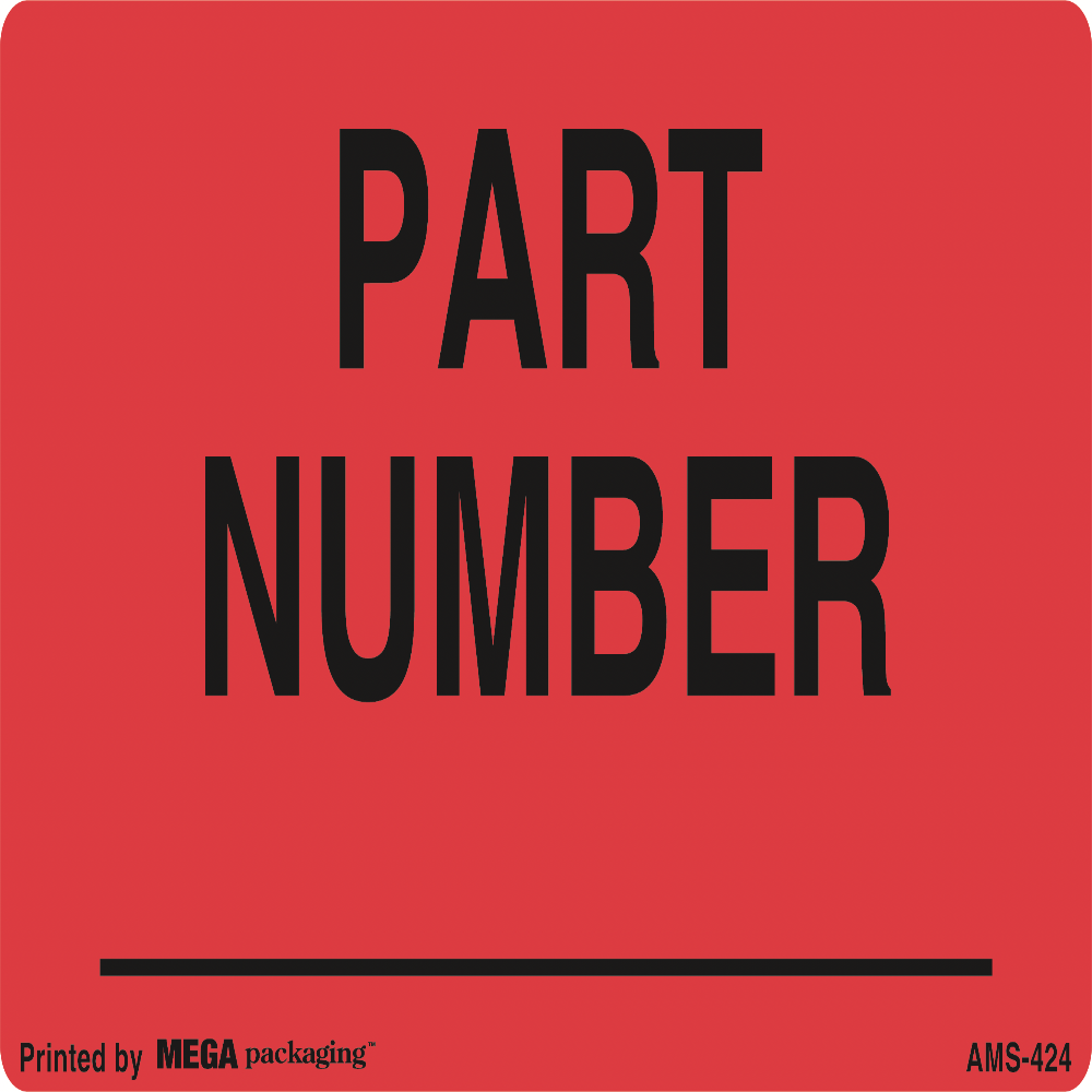 Part Number Label 30 - AMPAC
