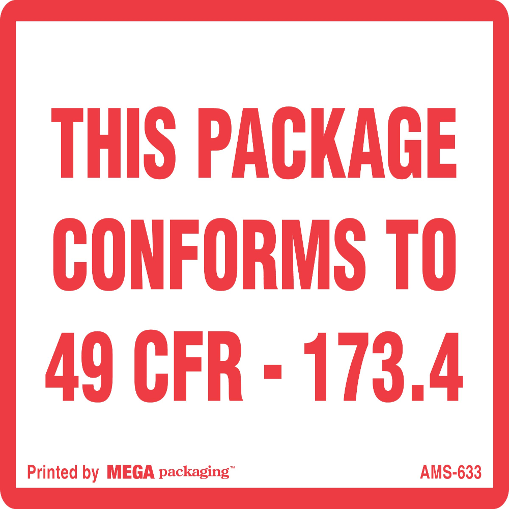 This Package Conforms To Label - AMPAC
