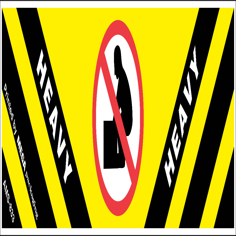 Heavy Label | Ensure Proper Handling of Heavy Items | AMPAC Supplies