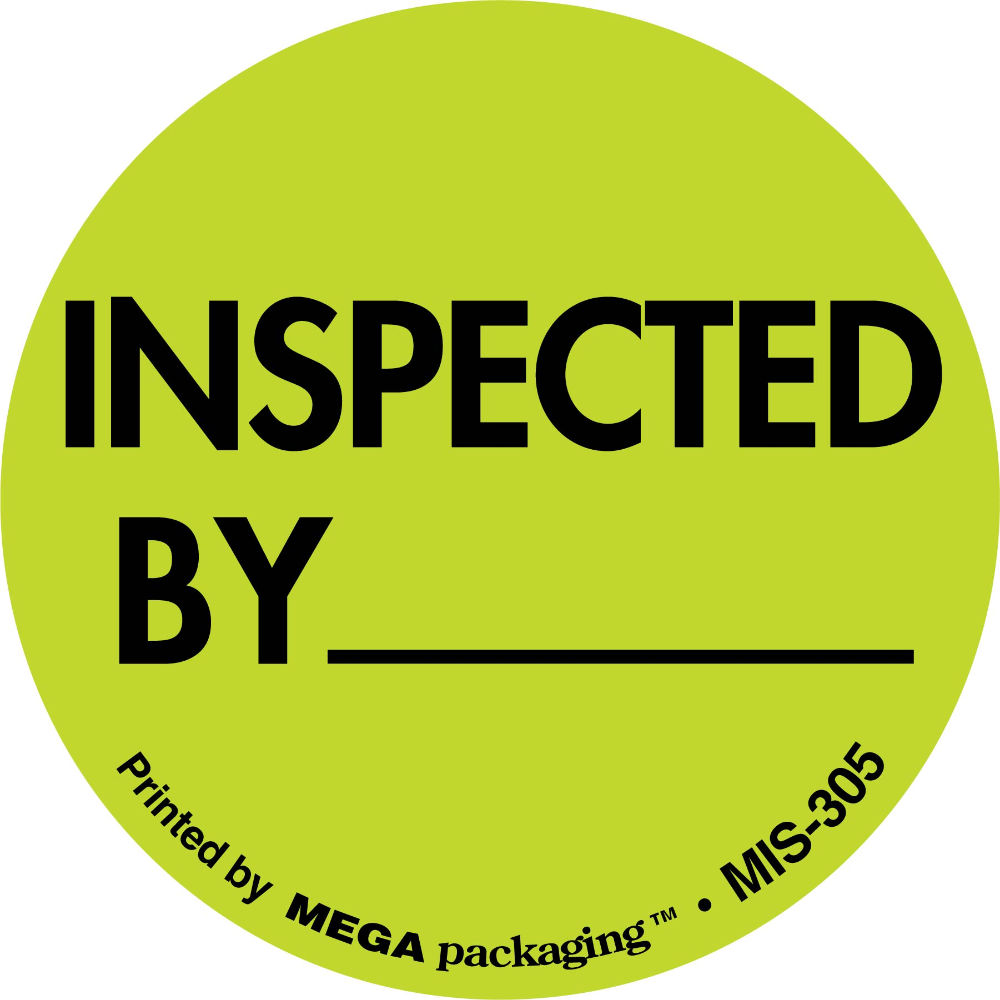 INSPECTED BY Label - AMPAC
