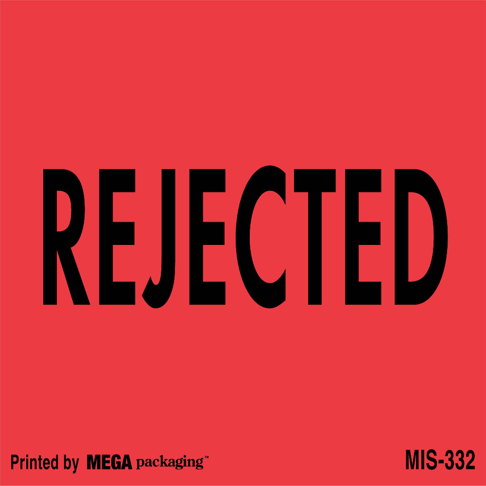 REJECTED Label - AMPAC