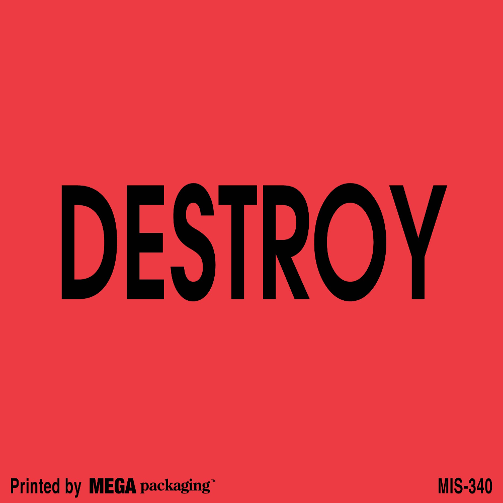 DESTROY Label - AMPAC