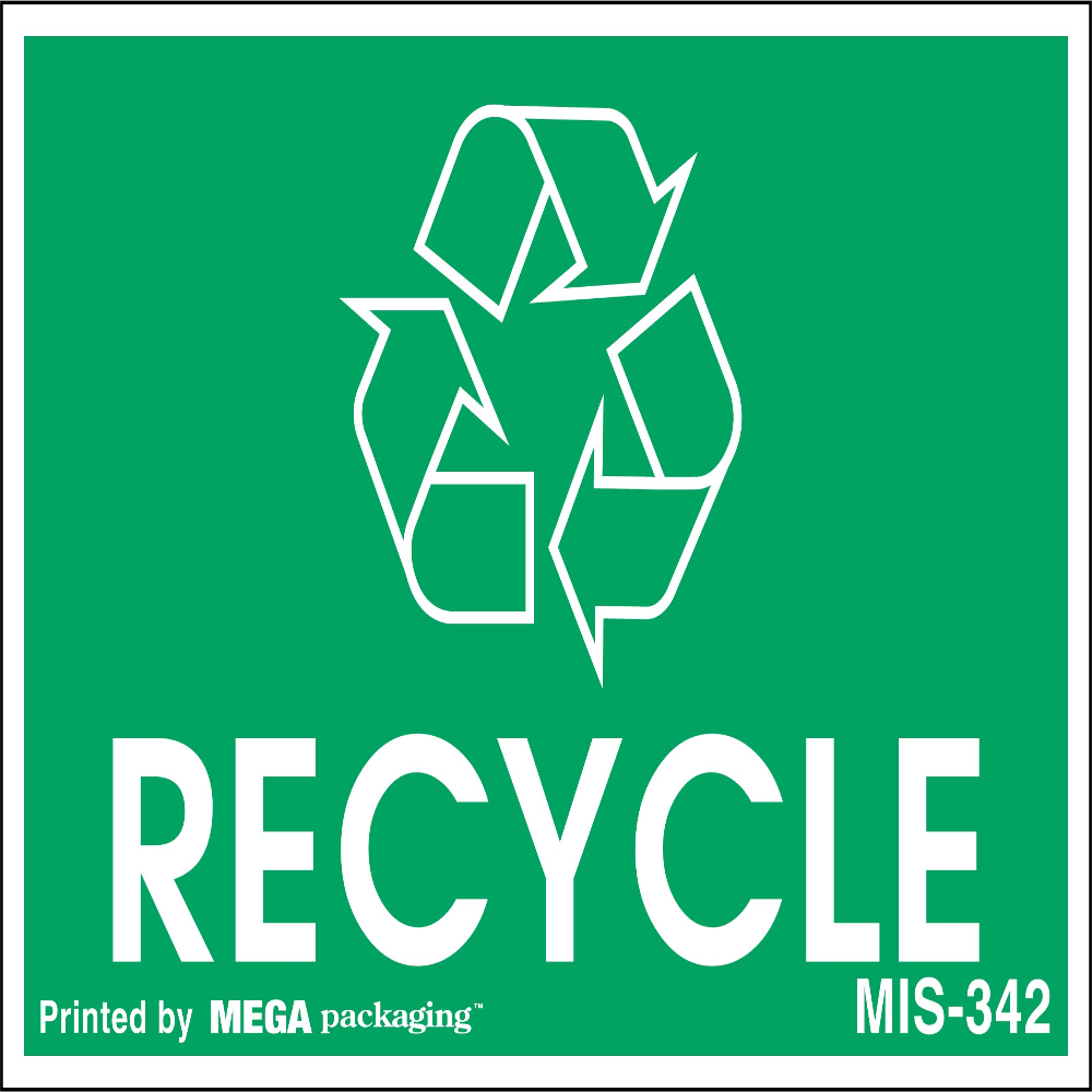 RECYCLE Label (2 in. x 3 in.) - AMPAC