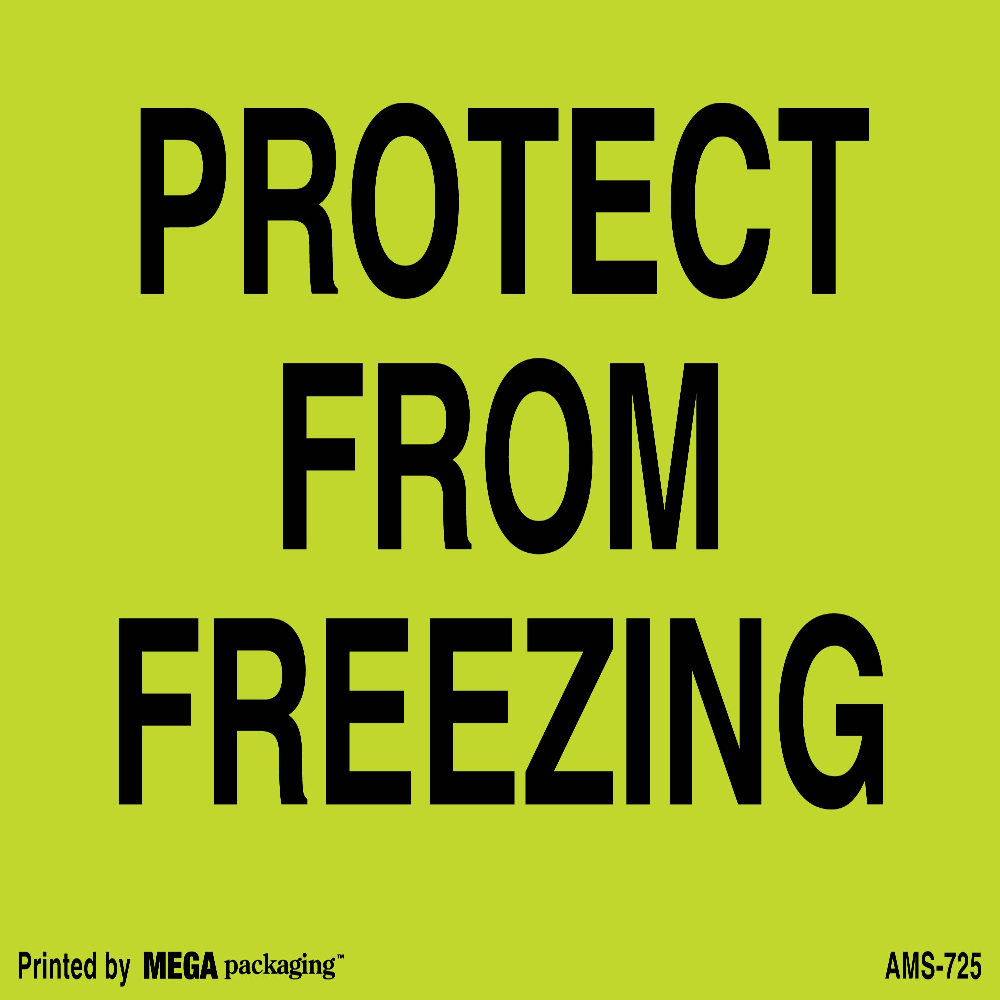 PROTECT FROM FREEZING Label - AMPAC