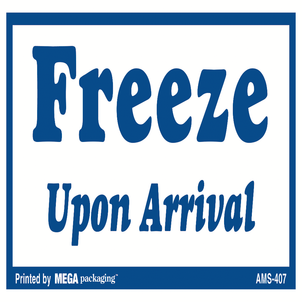 Freeze Upon Arrival Label - AMPAC