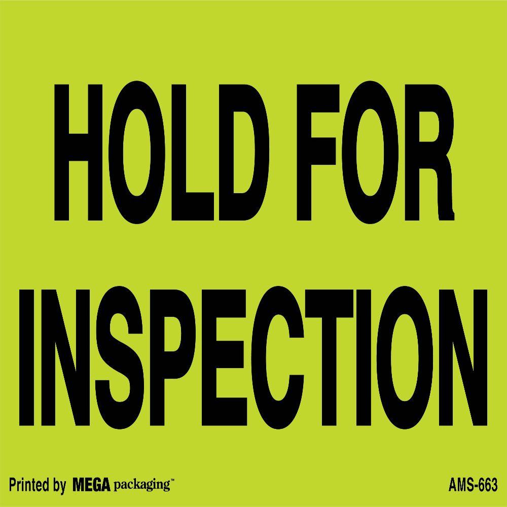 Hold for Inspection Label - AMPAC