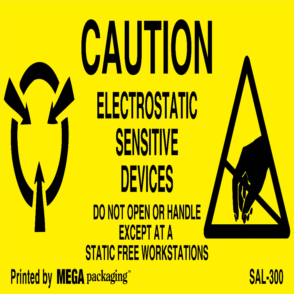 Caution Electrostatic Sensitive Devices Label - AMPAC