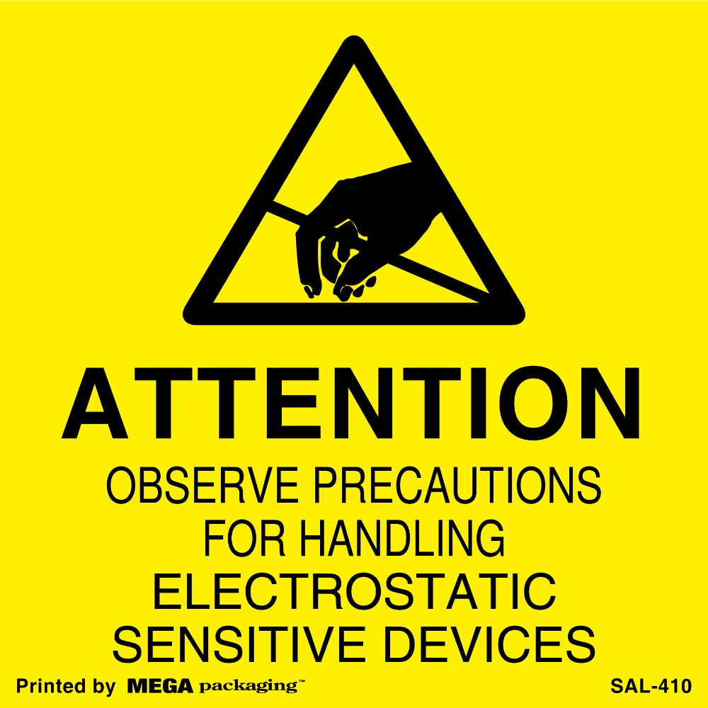 Attention Observe Precautions Label - AMPAC