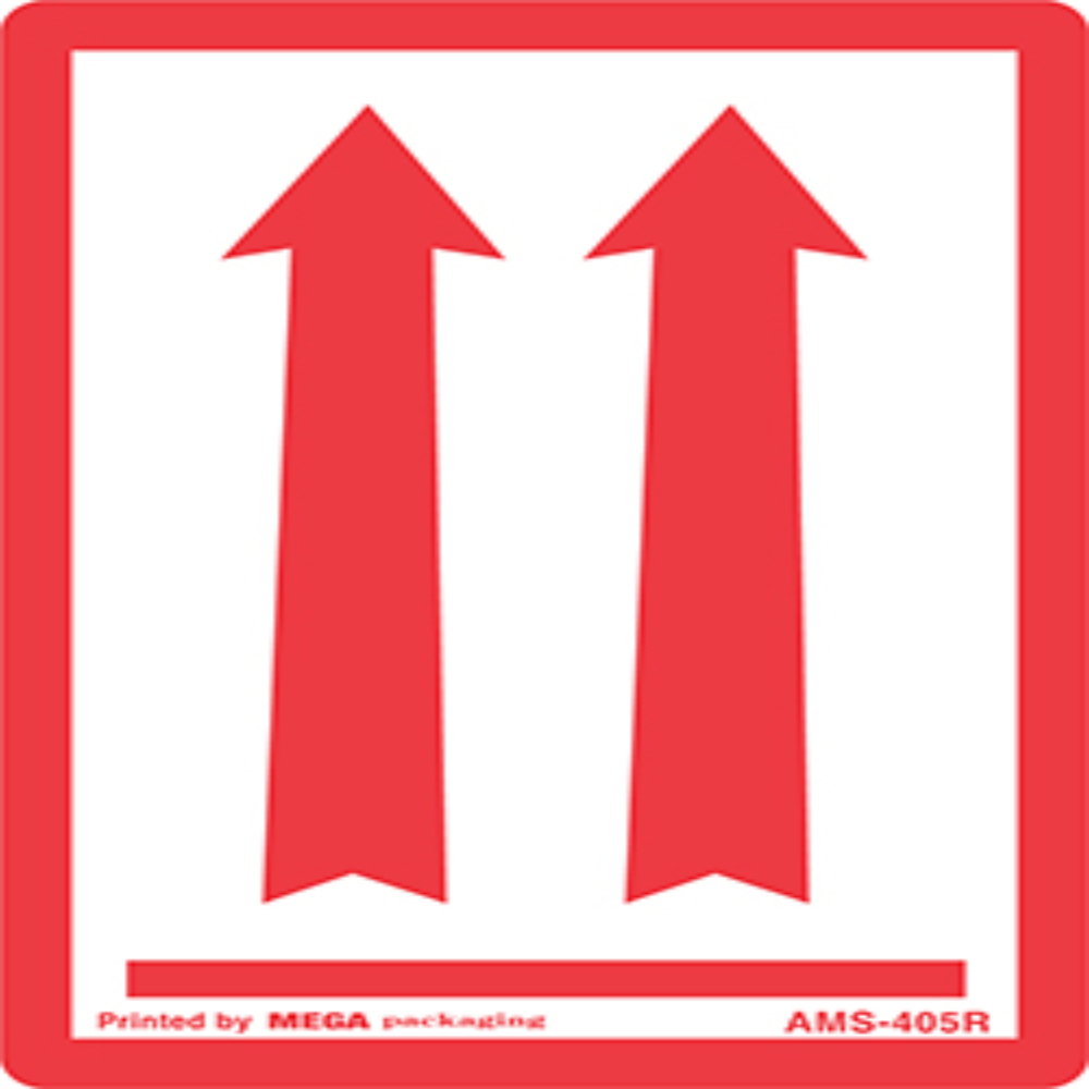 Two Arrow Up Label with Underline 10 - AMPAC