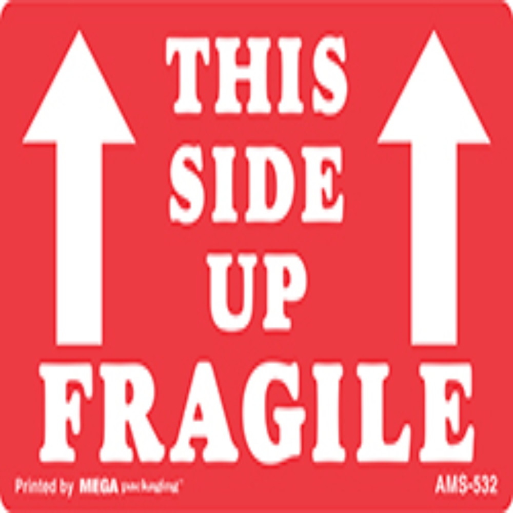 This Side Up Label with 2 Arrows | Safe Shipping and Handling | AMPAC ...