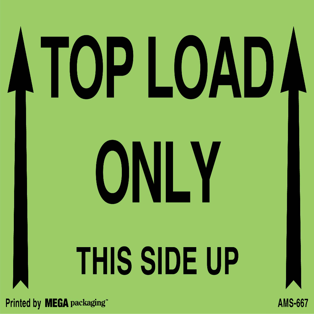 Top Load Only Label | Secure Your Packages