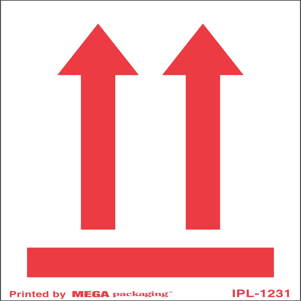 Arrows Up Label | Easy Handling for Safe Shipping