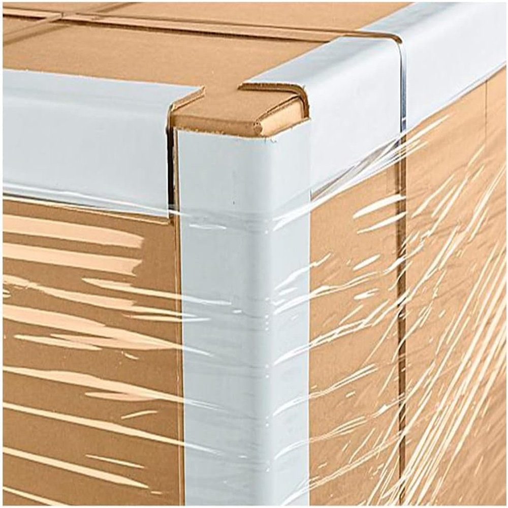 3X3 White Full Wrapped Deluxe Corner Board - AMPAC