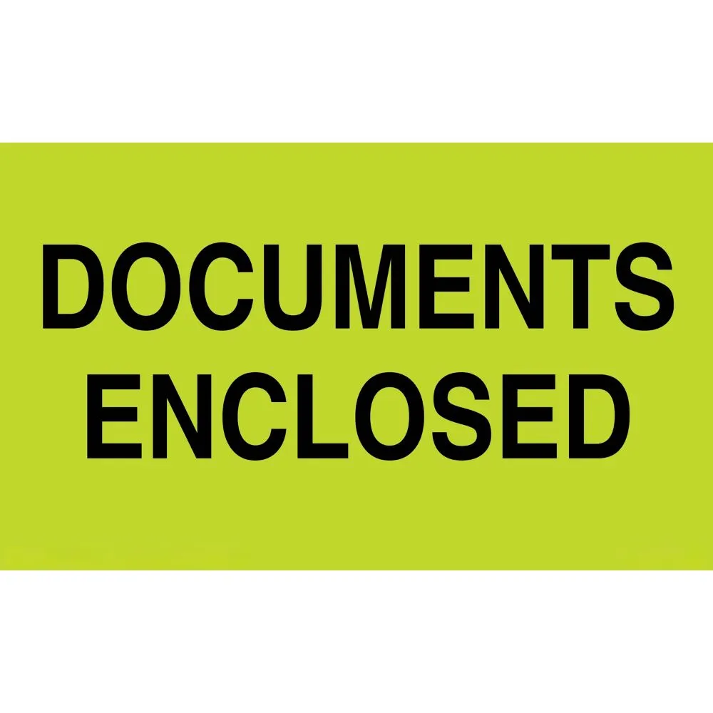 Documents Enclosed Label | Secure Important Documents During Shipping