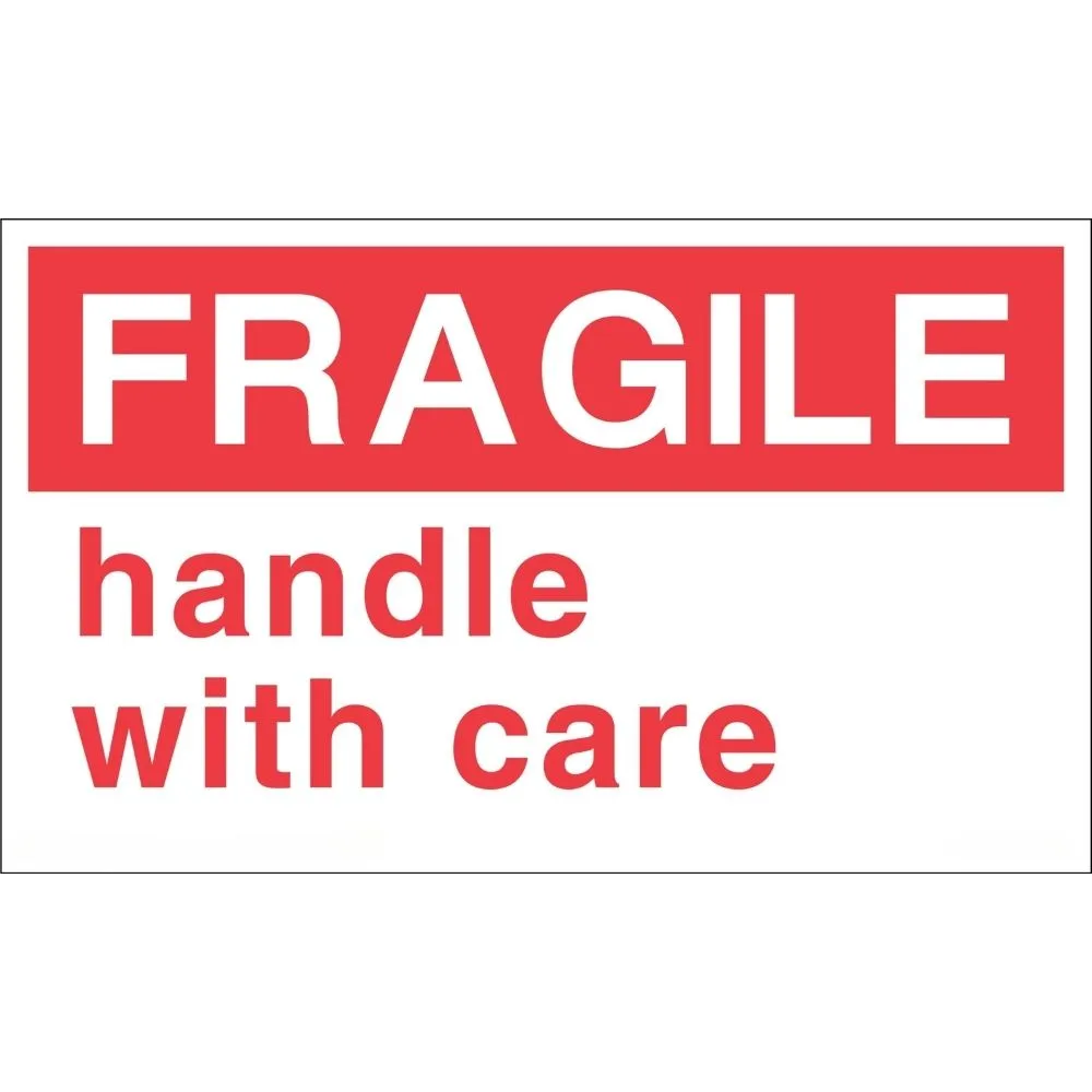 Fragile Handle with Care Label | Prevent Damage During Shipping | Ampac ...