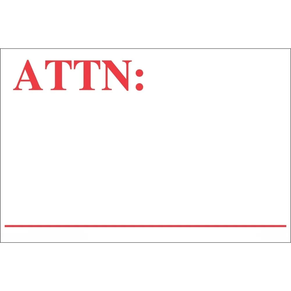 Attn Label | Mark Items for Special Attention | Ampac Supplies