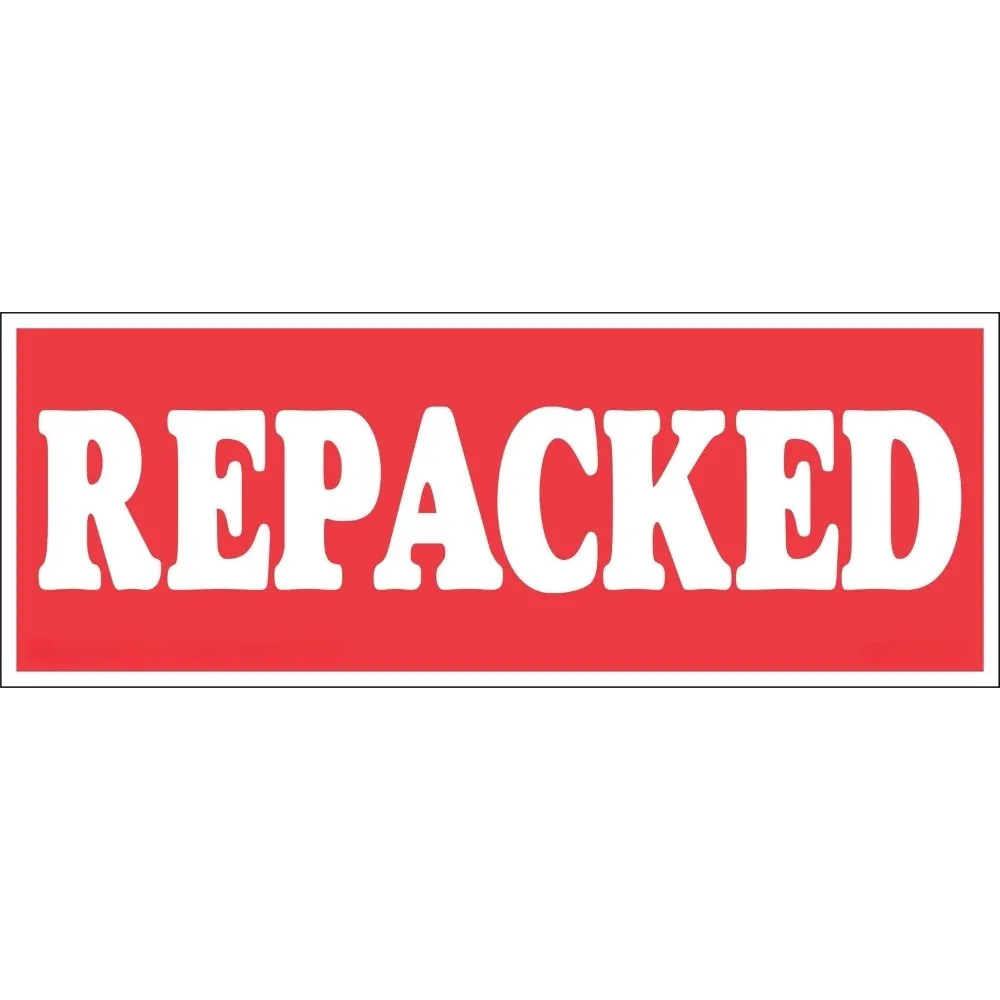 Repacked Label | Easily Mark Repacked Items | Ampac Supplies