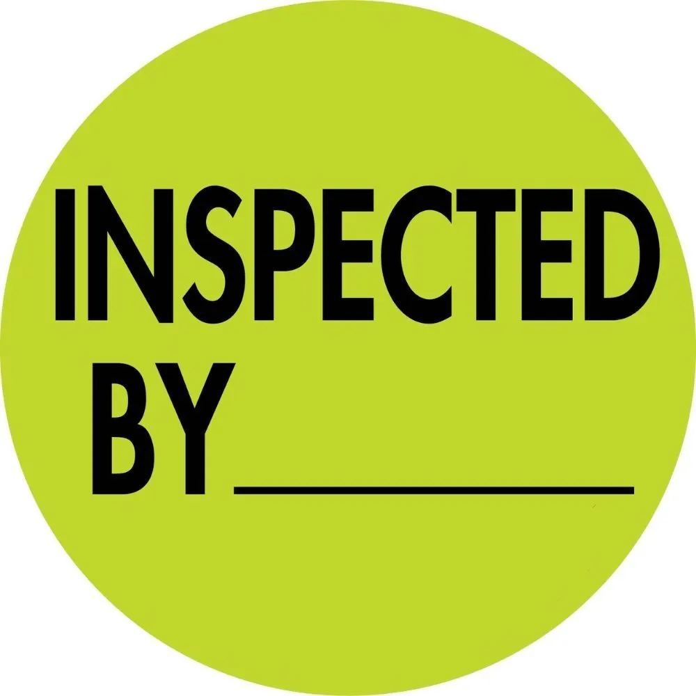 Inspected by Label 74 | Track Inspection Details with Clear Labeling ...