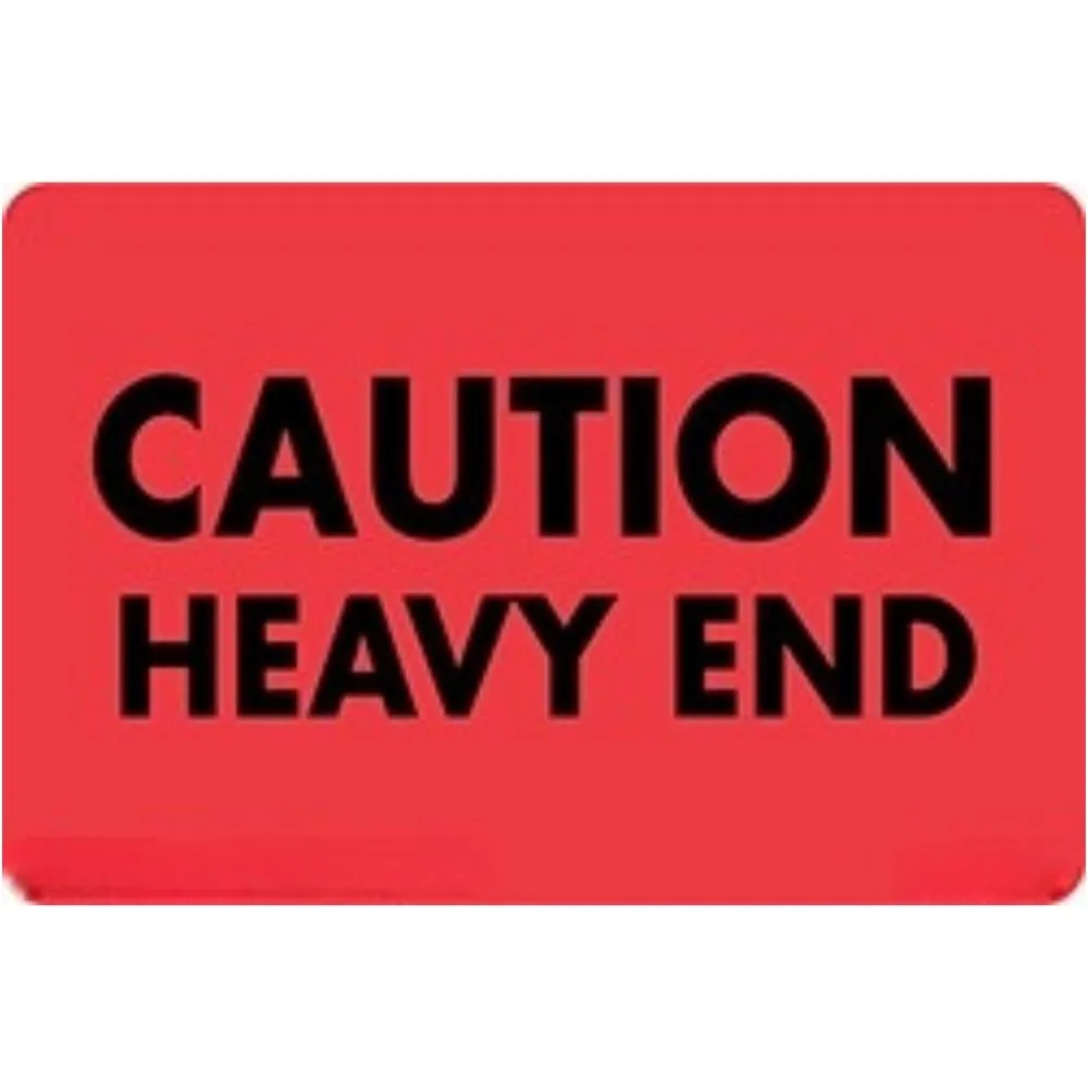 Caution Heavy End Label | Ensure Safe Handling of Heavy Packages ...