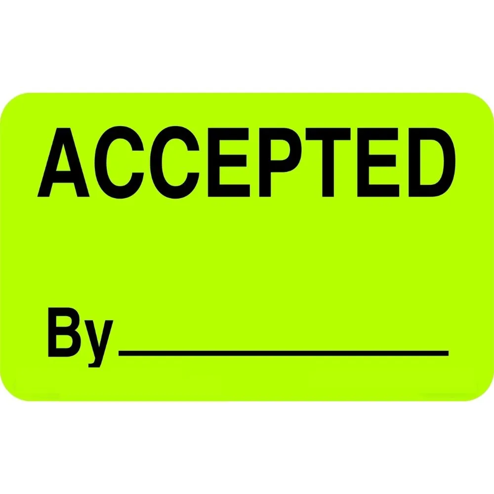 Accepted By Labels for Delivery Confirmation | Shop Now