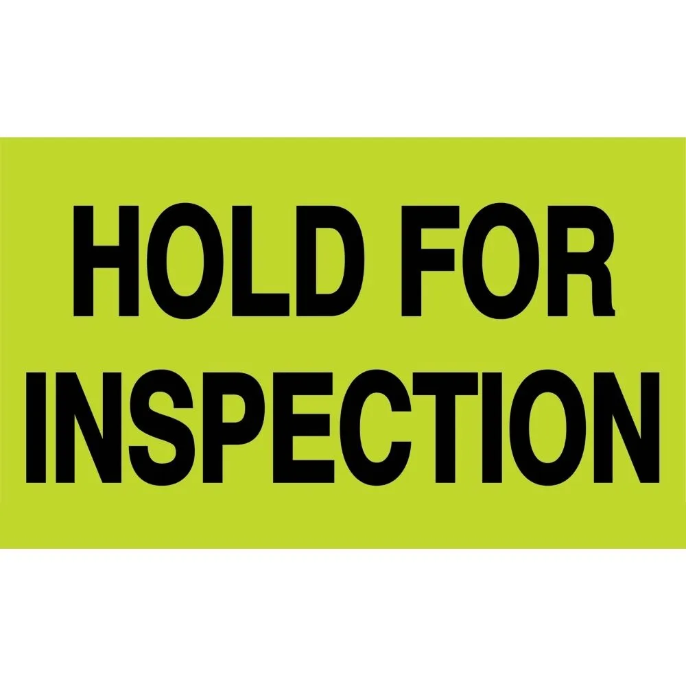 Hold for Inspection Labels | Ensure Quality Control