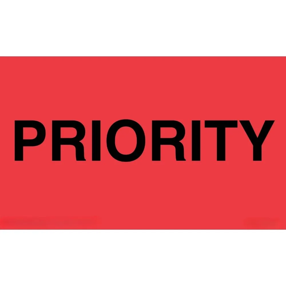 Priority Label | Ensure Fast Processing with Clear Priority Marking | Ampac Supplies