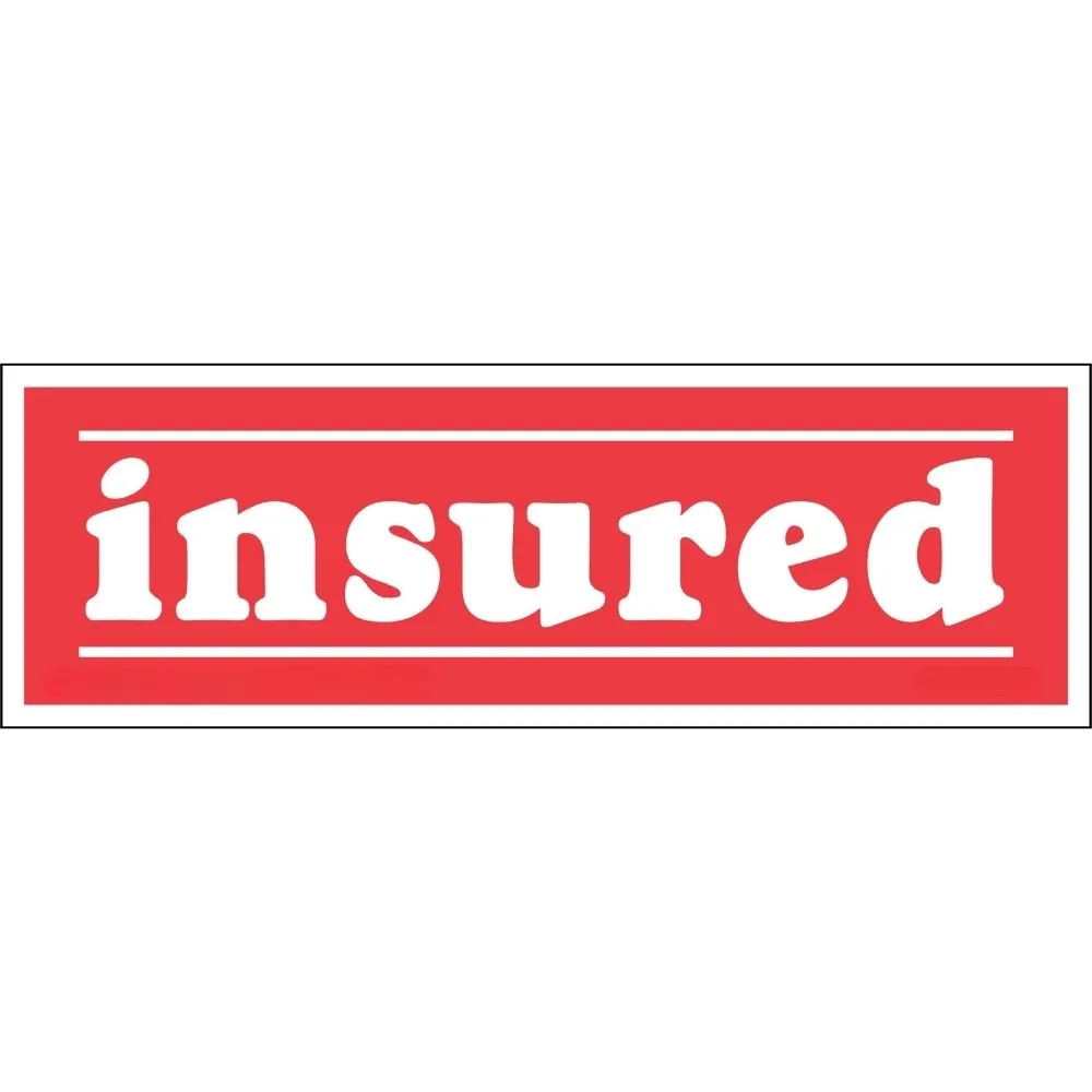 Insured Label | Clearly Mark Insured Items for Shipping | Ampac Supplies
