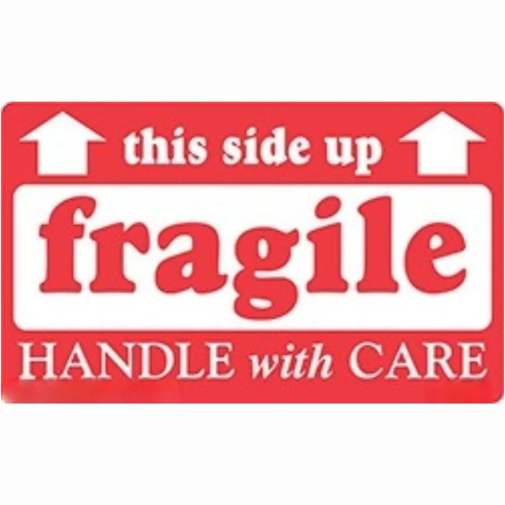 Fragile Handle with Care This Side Up Label | Ensure Safe Delivery ...