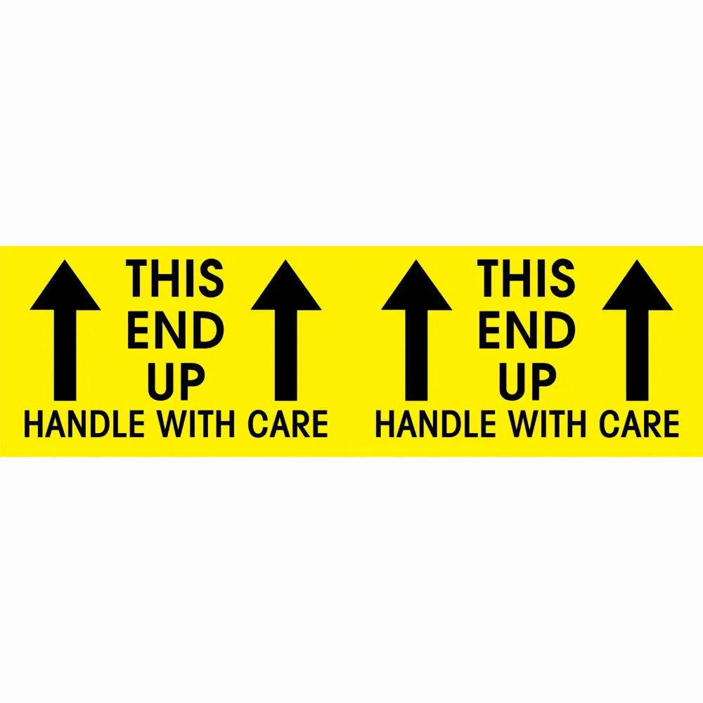 This End Up Handle with Care Label | Secure Your Fragile Goods | Ampac ...